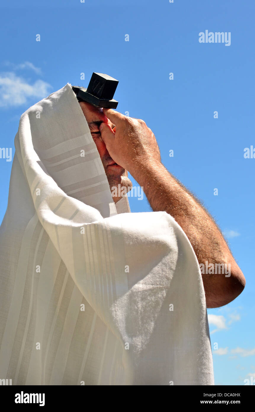 Jew Tefillin Jewish Religious High Resolution Stock Photography and ...