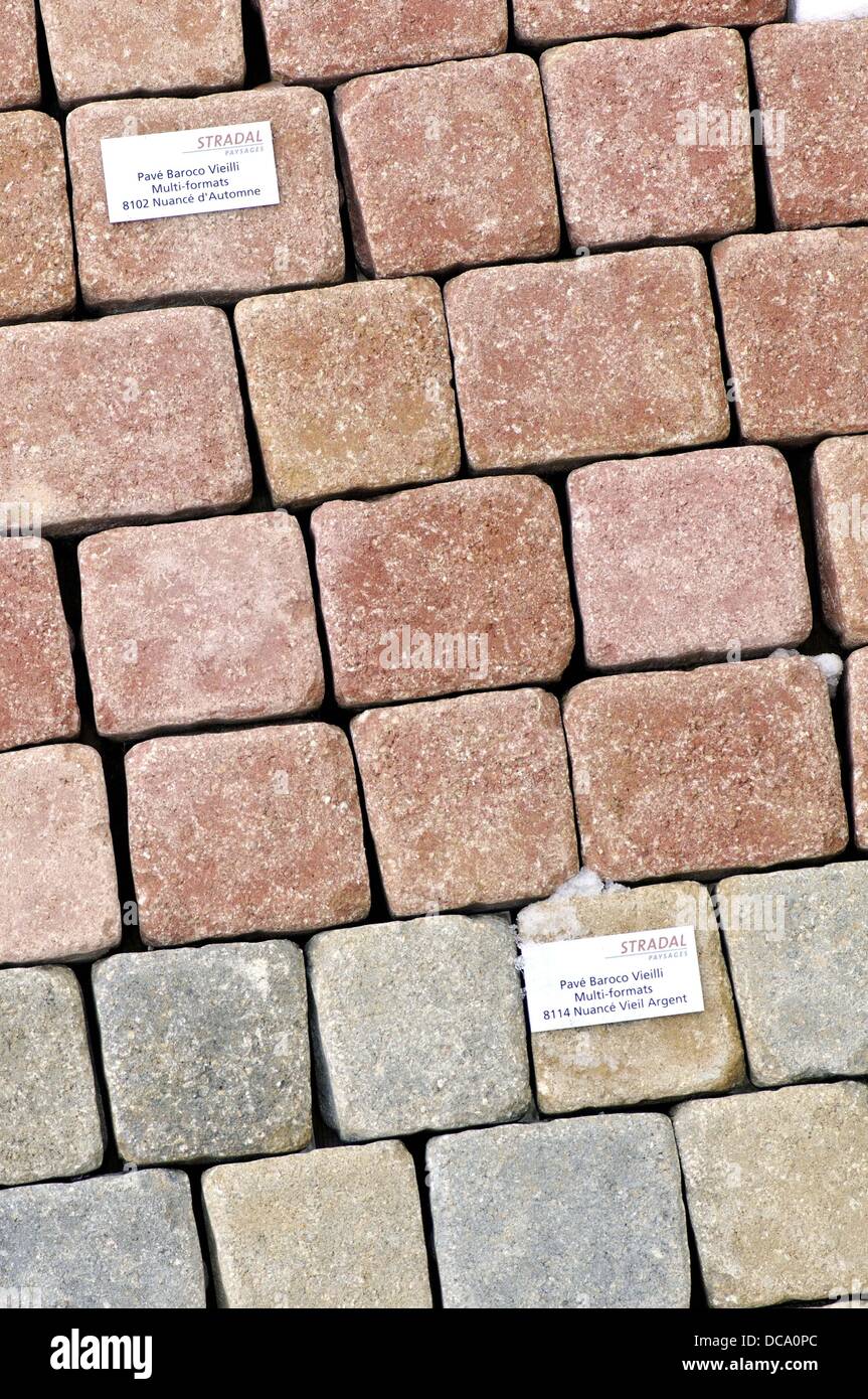 Samples of pavement stones Stock Photo - Alamy