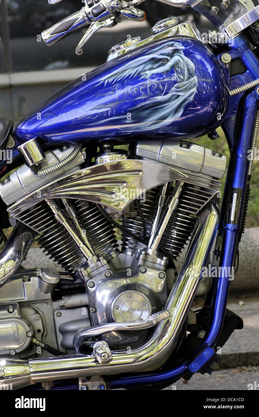 Harley Davidson motorcycle detail Stock Photo - Alamy