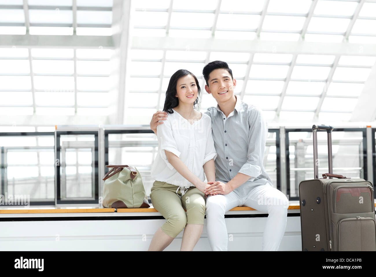 Affectionate couple subway hi-res stock photography and images - Alamy