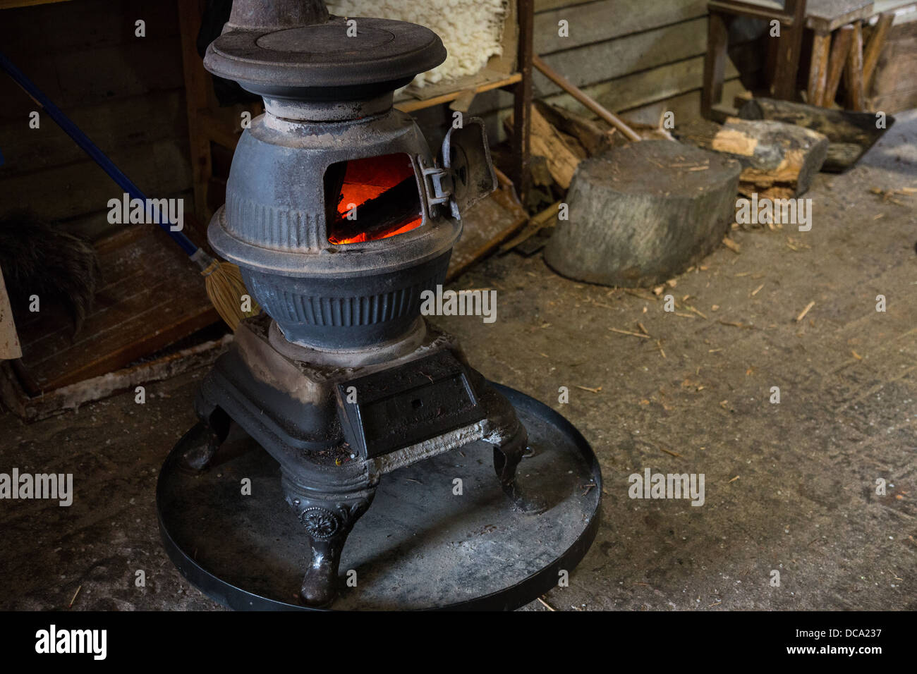 Old Iron Heater & Furnace Stock Photo - Alamy