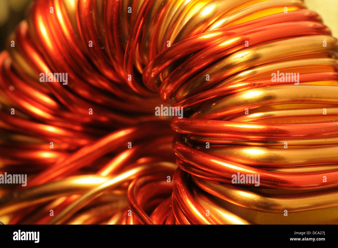 Copper roll, electronics Stock Photo - Alamy