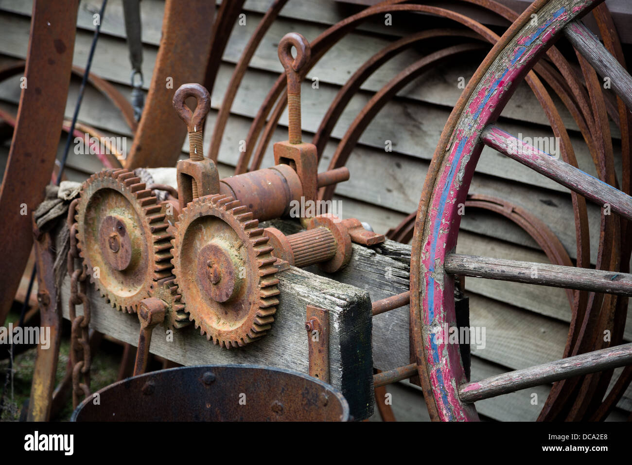 Old Rusty Machinery Stock Photo - Alamy
