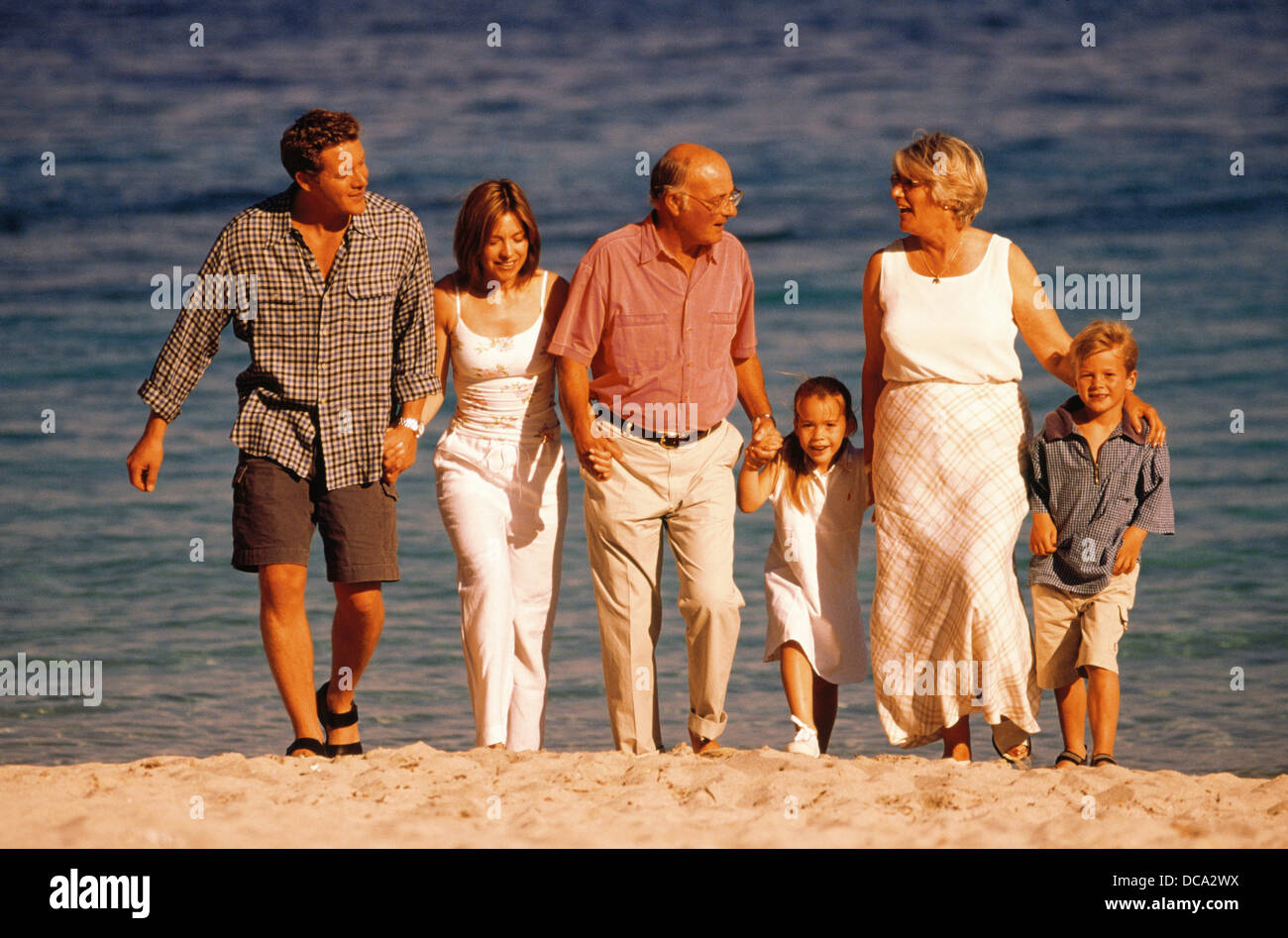 Three generation family beach hi-res stock photography and images - Alamy