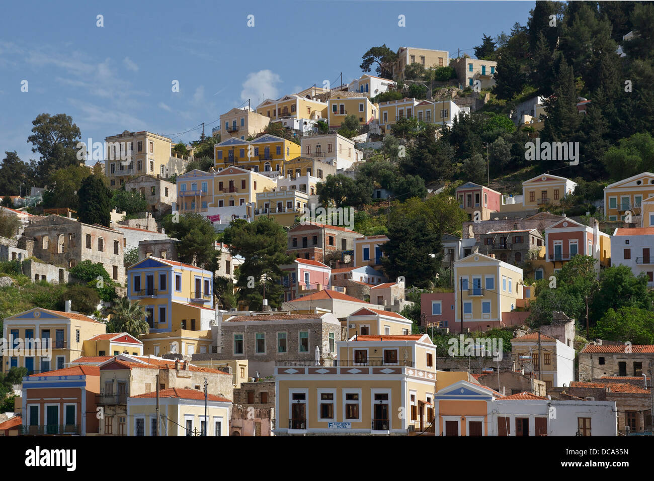 Typical colorful houses of symi hi-res stock photography and images - Alamy