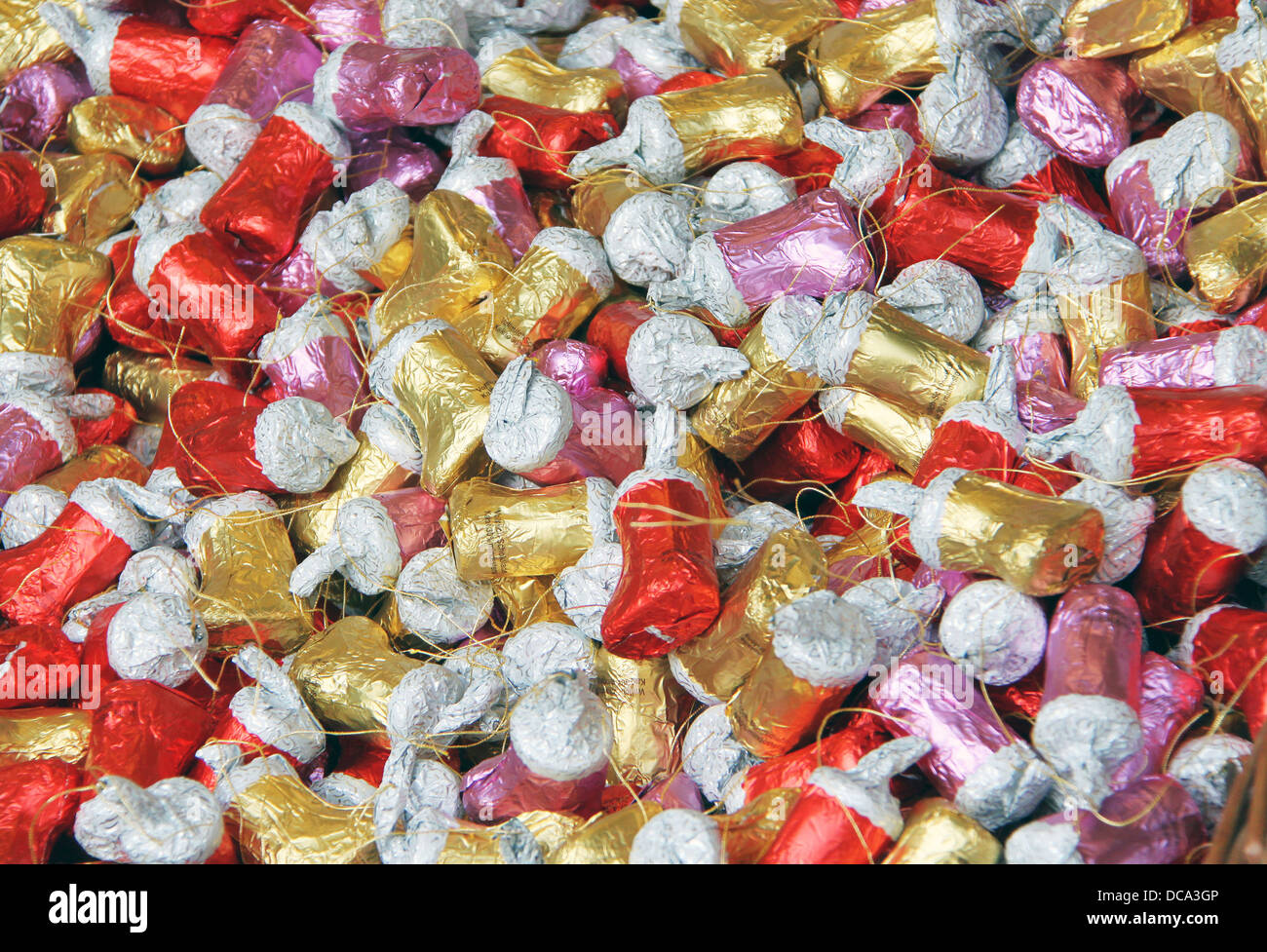 Colorful Chocolate Boots / Edible Christmas Decorations Stock Photo - Alamy