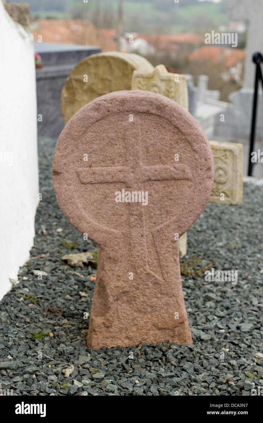 stone discoidal necropol stele basque country france quitaine osses ...