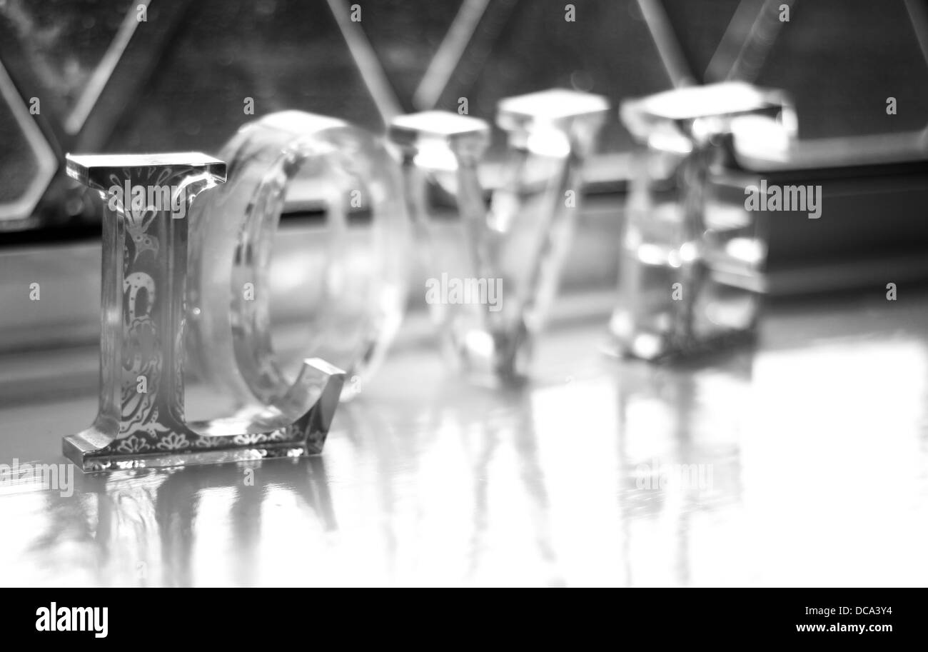 Shine letters hi-res stock photography and images - Alamy