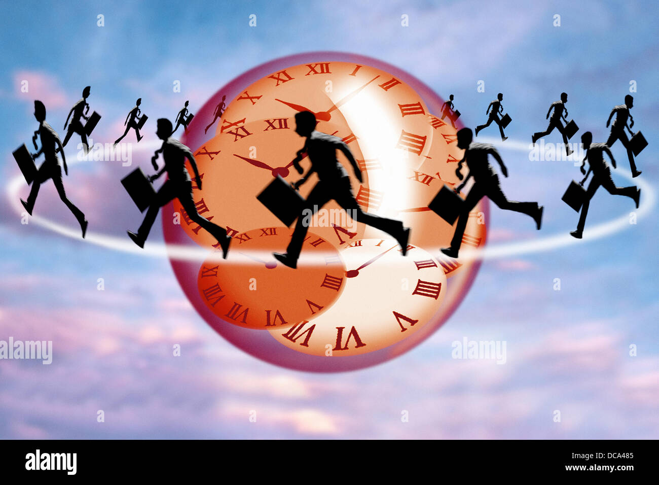 Business people in a hurry Stock Photo - Alamy