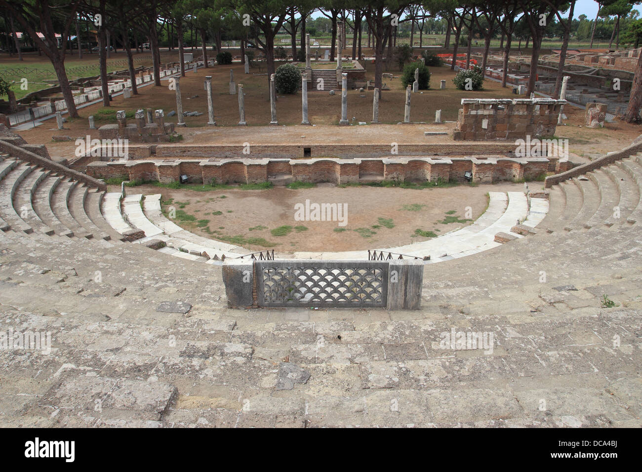Excavation in Ostia Antica, the Port of Ancient Rome, Italy Stock Photo ...