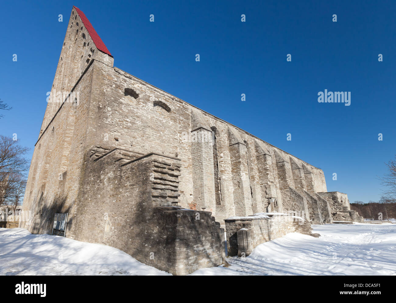 Ancient St. Brigitta convent in Pirita region, Tallinn, Estonia Stock ...