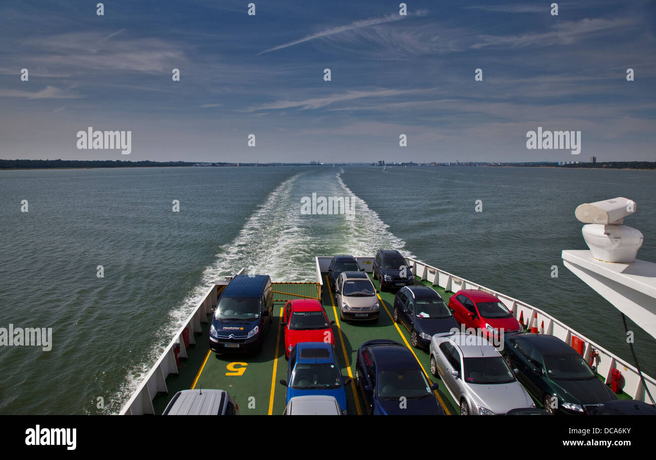 Aboard the Red Funnel Ferry Red Osprey on Southampton Water from ...