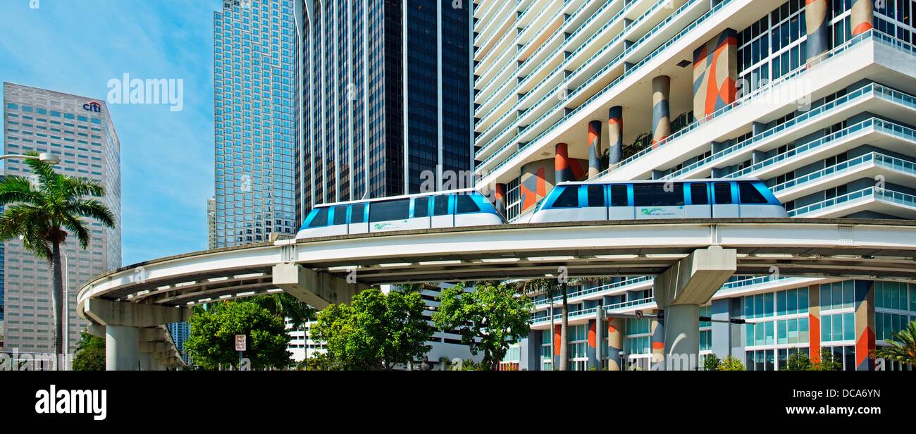 Metromover, Miami, Florida, United States of America, USA Stock Photo ...