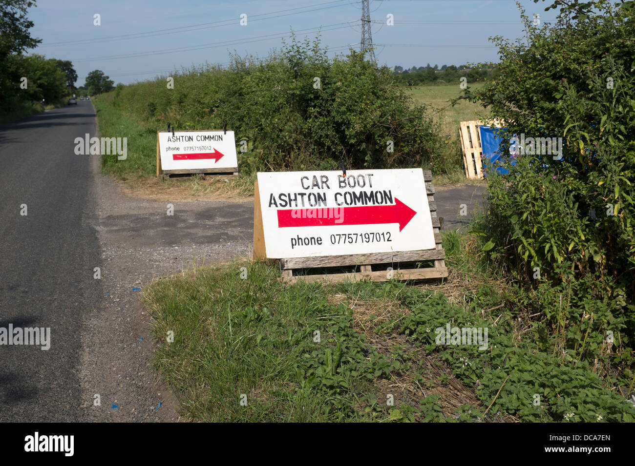 Ashton Common Car Boot Sale Stock Photo - Alamy
