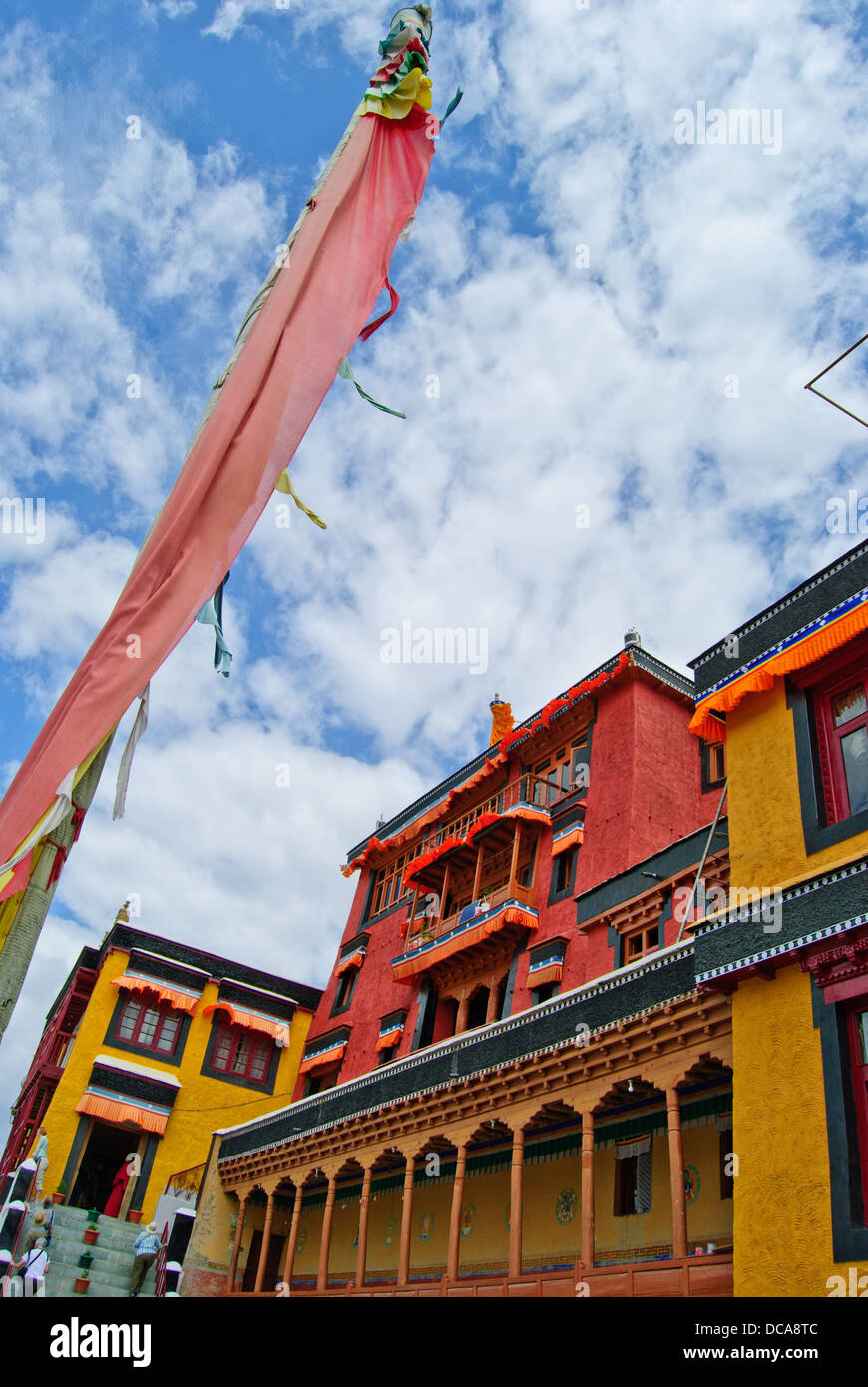 The grand assembly hall of Thiksey Monastery Stock Photo - Alamy
