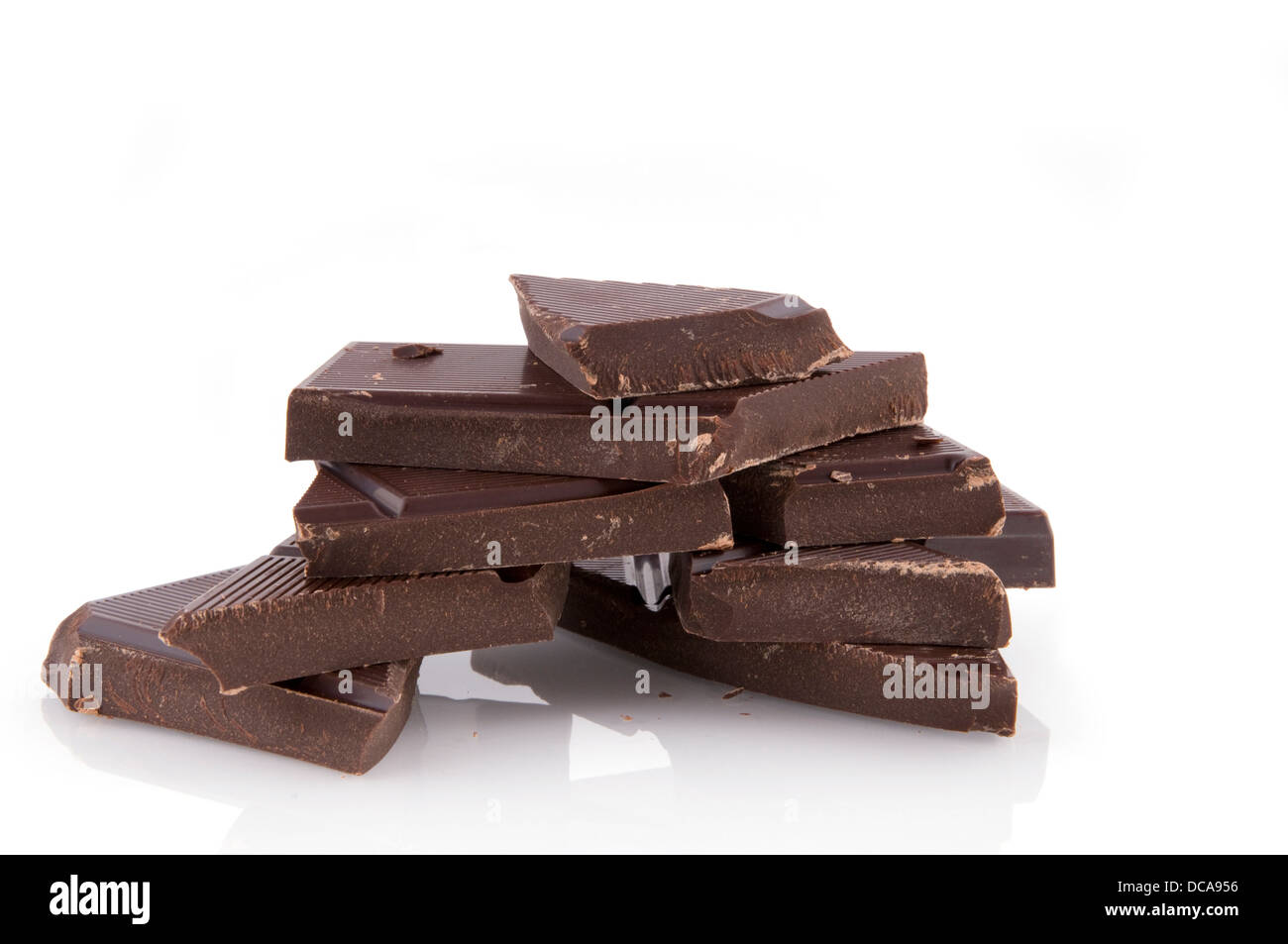Stack of chocolate Stock Photo - Alamy