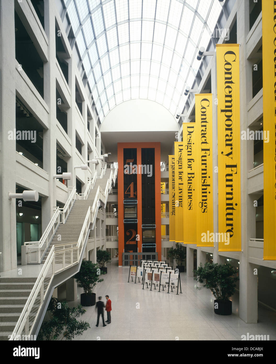 Inside the glass atrium of the building hi-res stock photography and ...