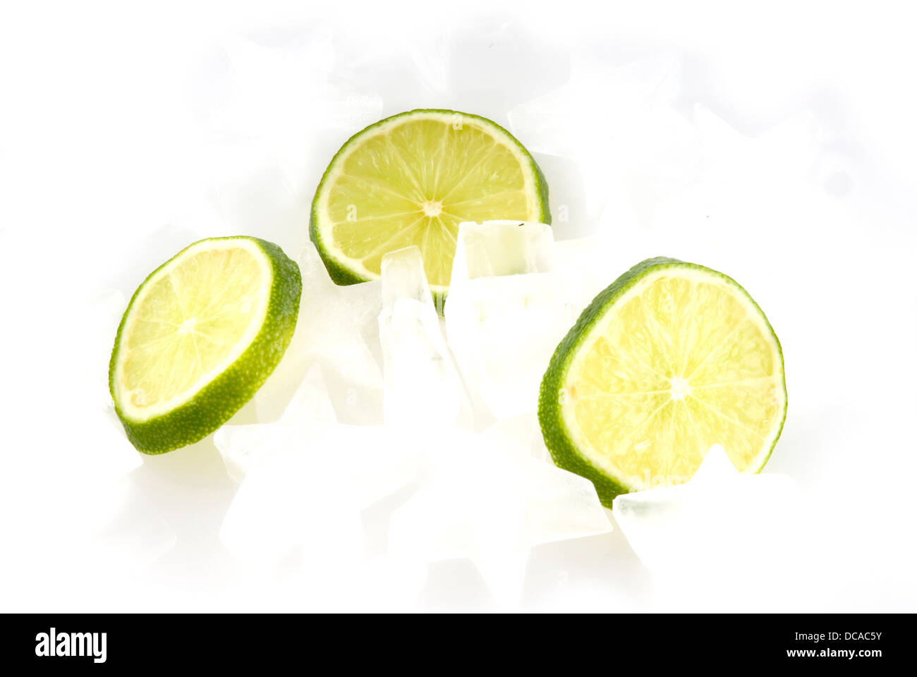 Fresh lemon slices ice Cut Out Stock Images & Pictures - Alamy