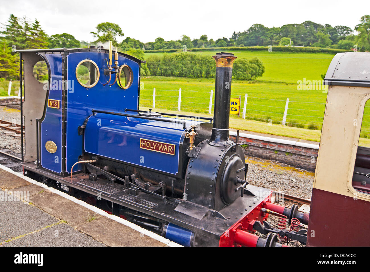 Miniature Steam Locomotive Holy War on the Bala Lake Railway Stock ...