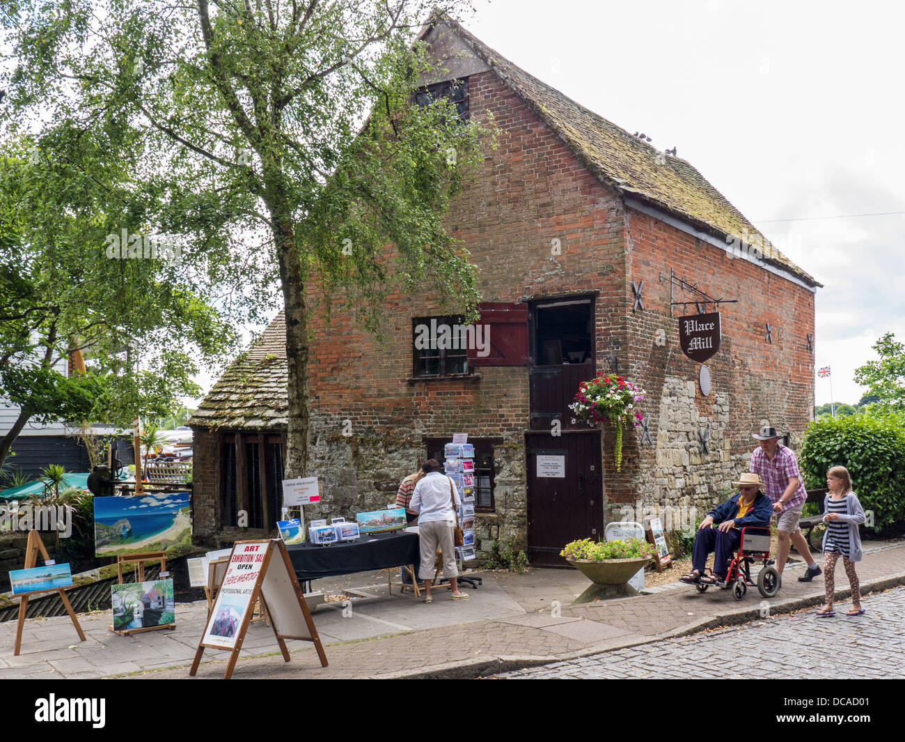 Sale of art at the Grade ll listed Anglo-Saxon water mill at ...