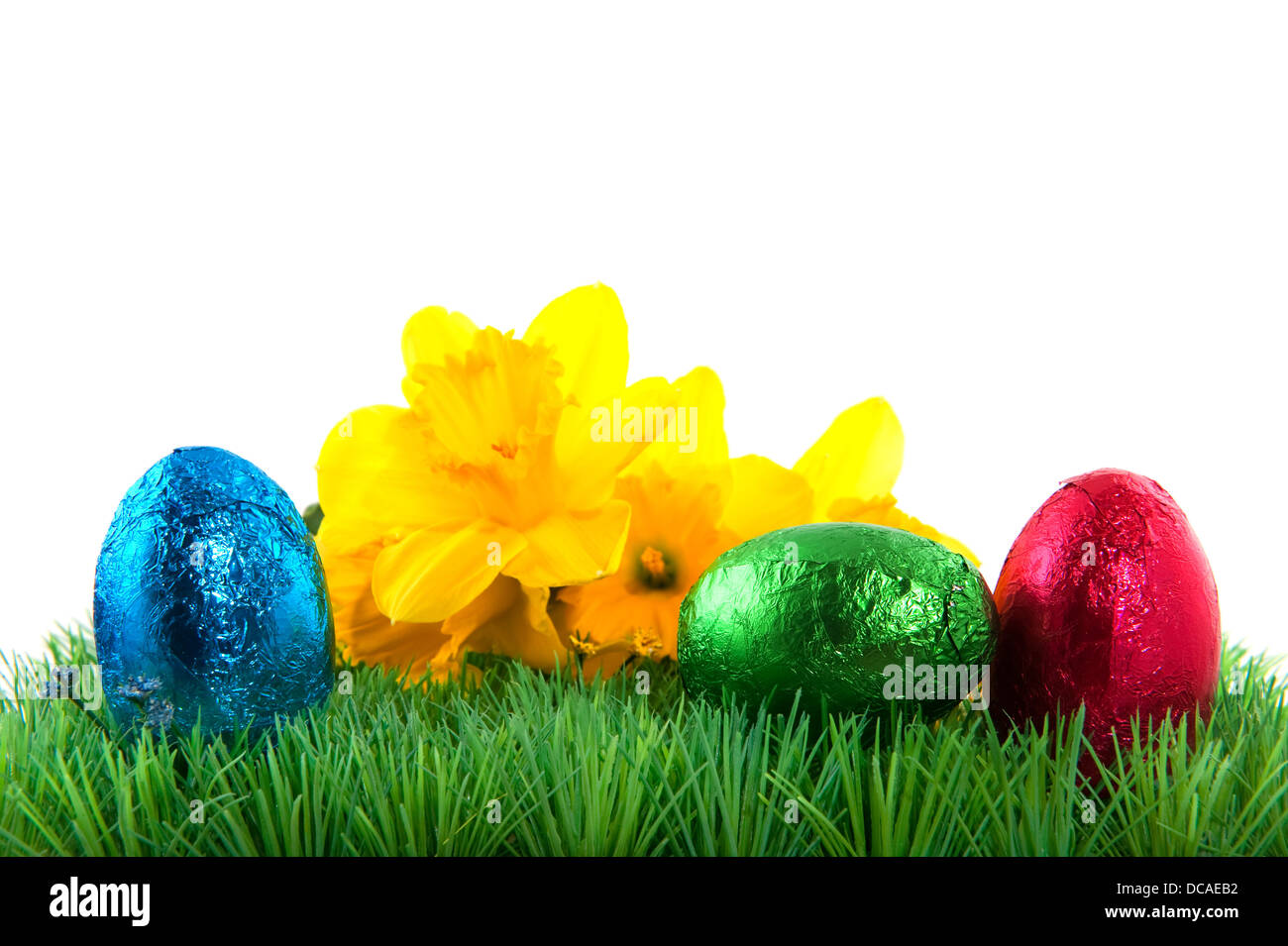 Easter eggs in the grass Stock Photo - Alamy