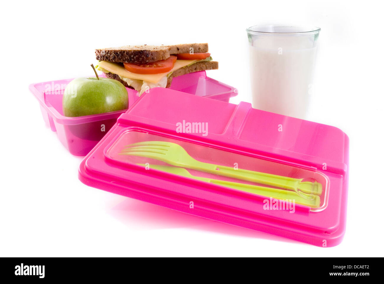 Lunch box and glass of milk hi-res stock photography and images - Alamy