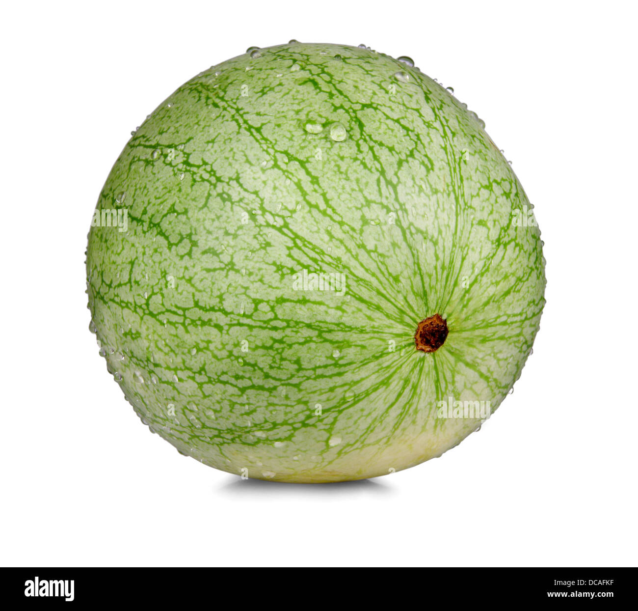 Beautiful watermelon completely with water drops, isolated Stock Photo ...