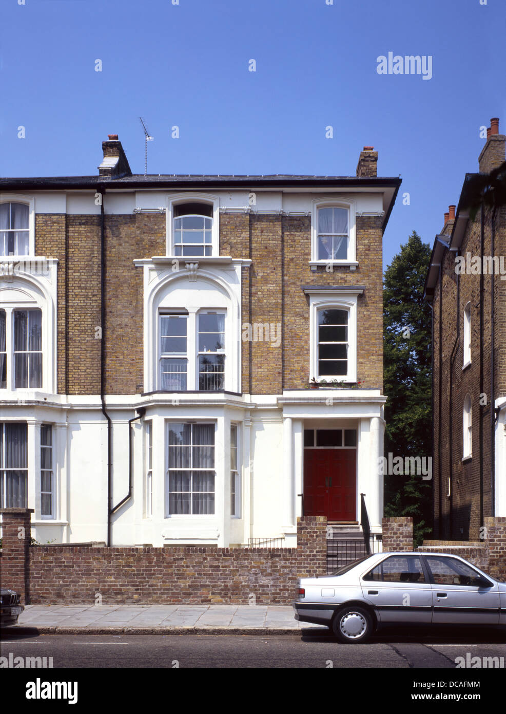 Three storey Victorian semi-detached house, Carlton Vale, London, UK ...