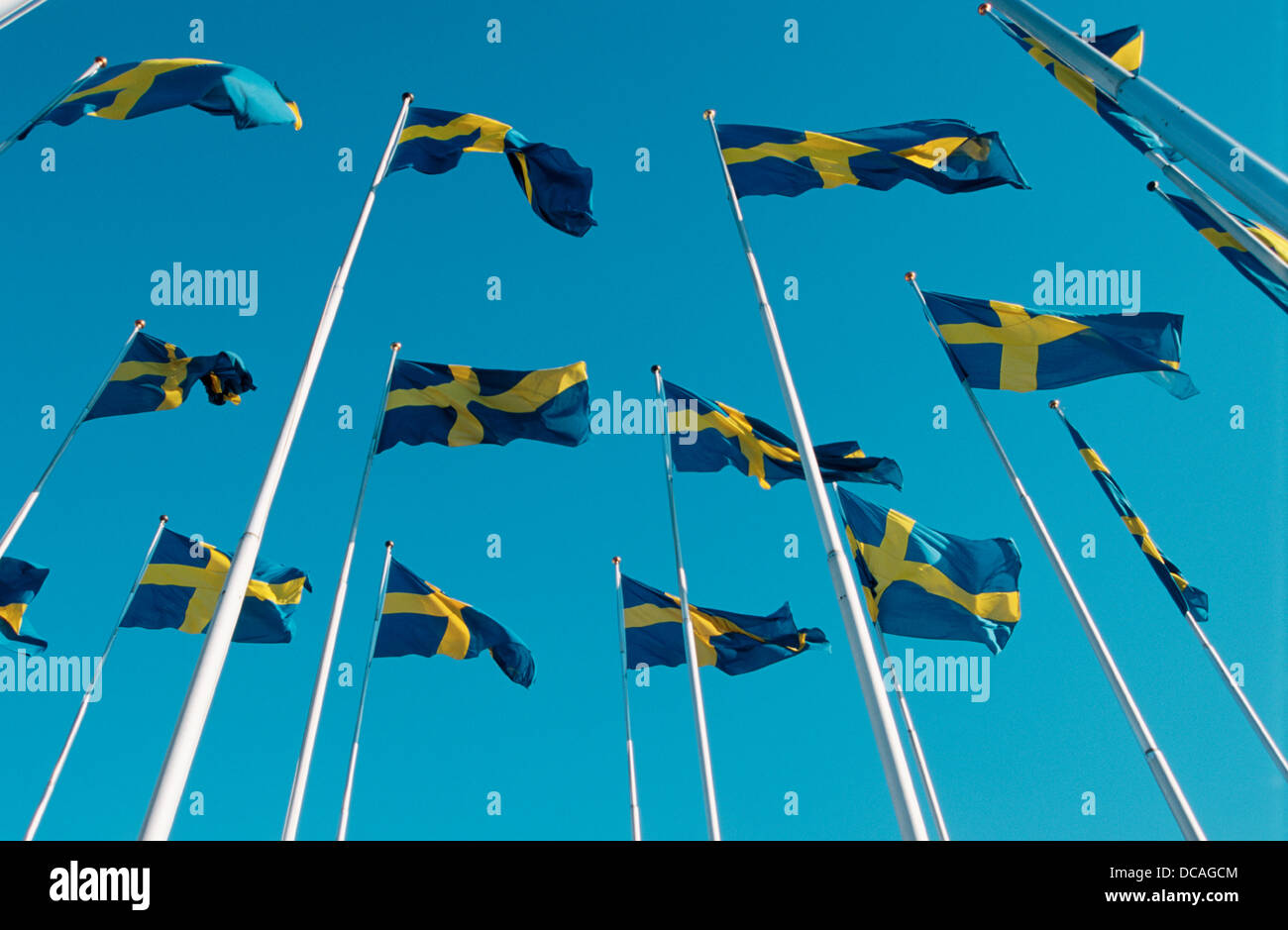 Swedish flags hi-res stock photography and images - Alamy