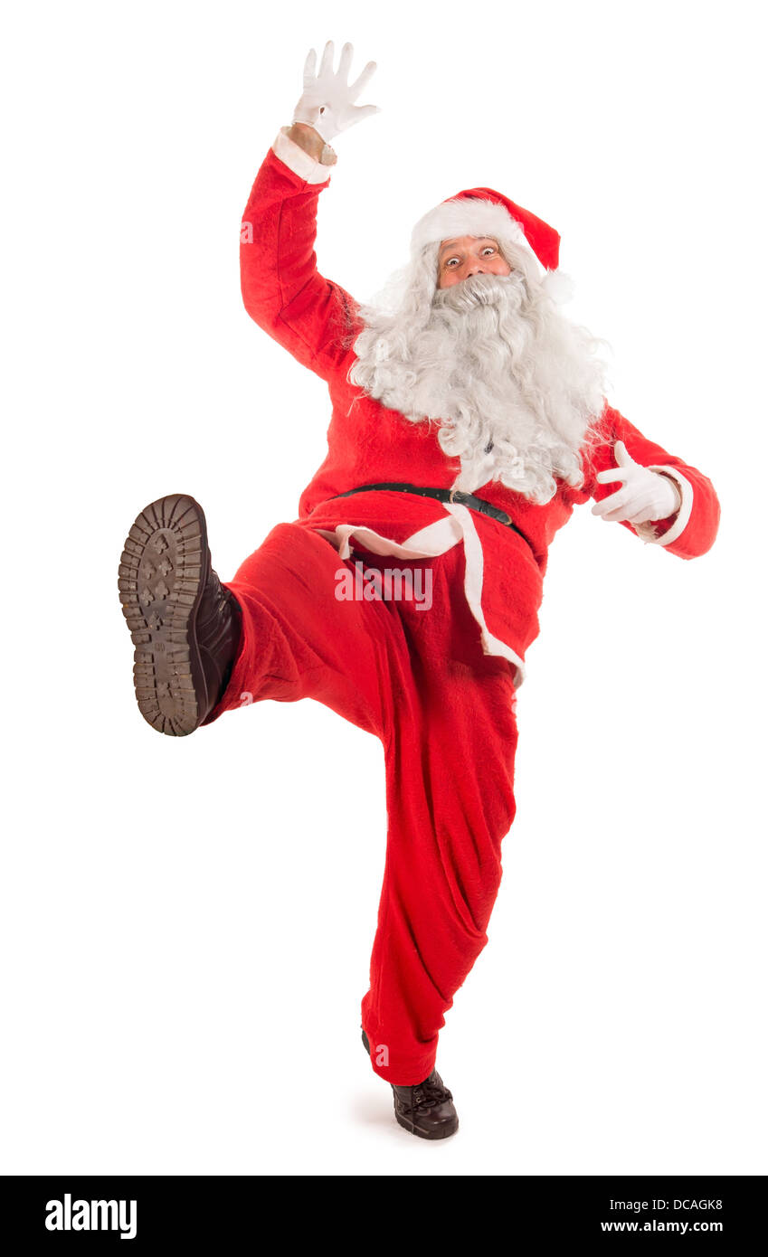 Cheerful Santa Claus Stock Photo - Alamy