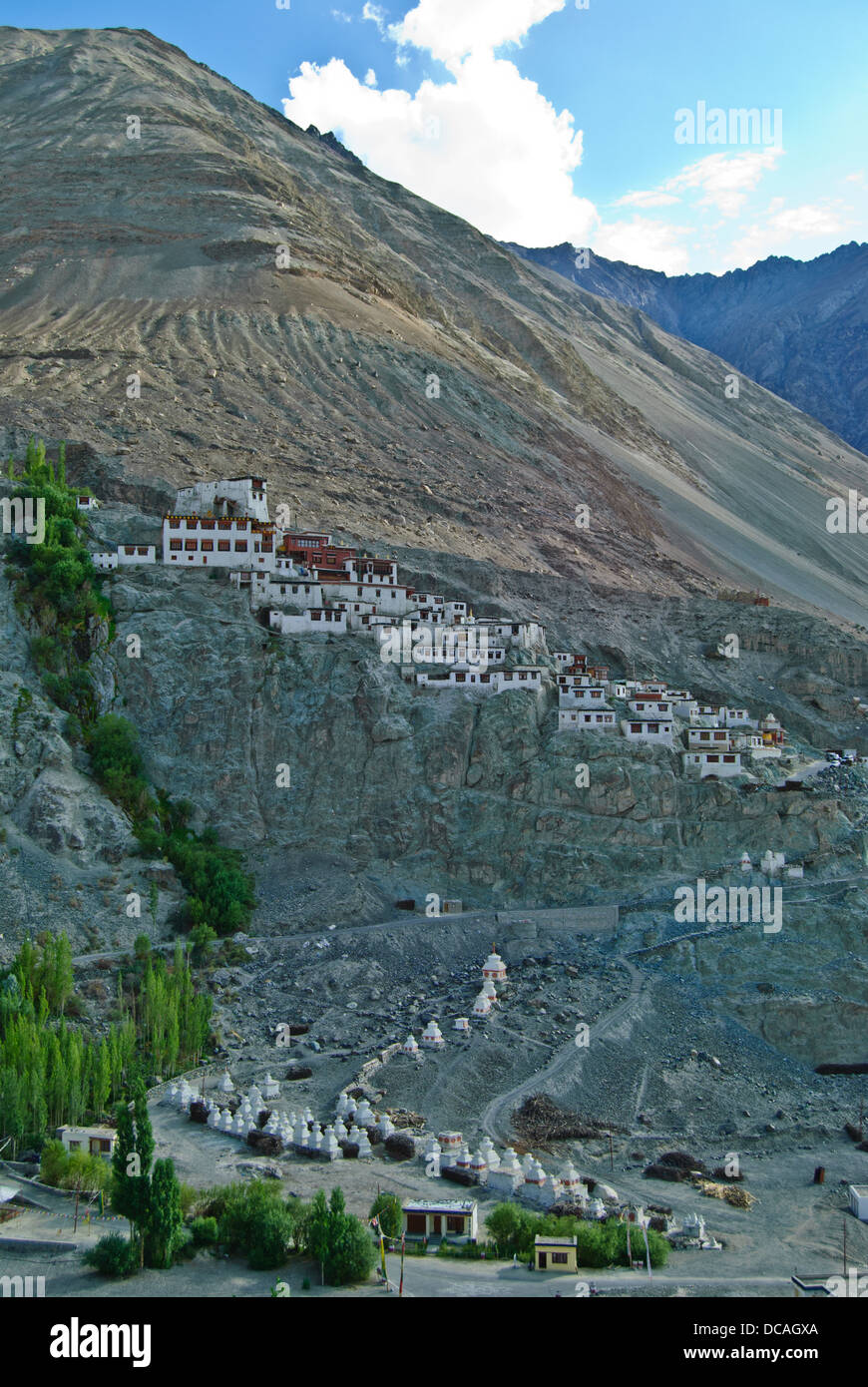 Diskit Gompa, the old temple in Nubra Valley Stock Photo - Alamy