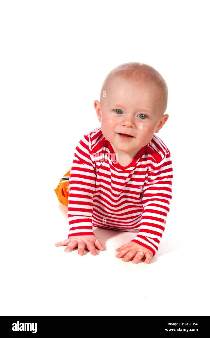 Friendly smiling baby Stock Photo - Alamy