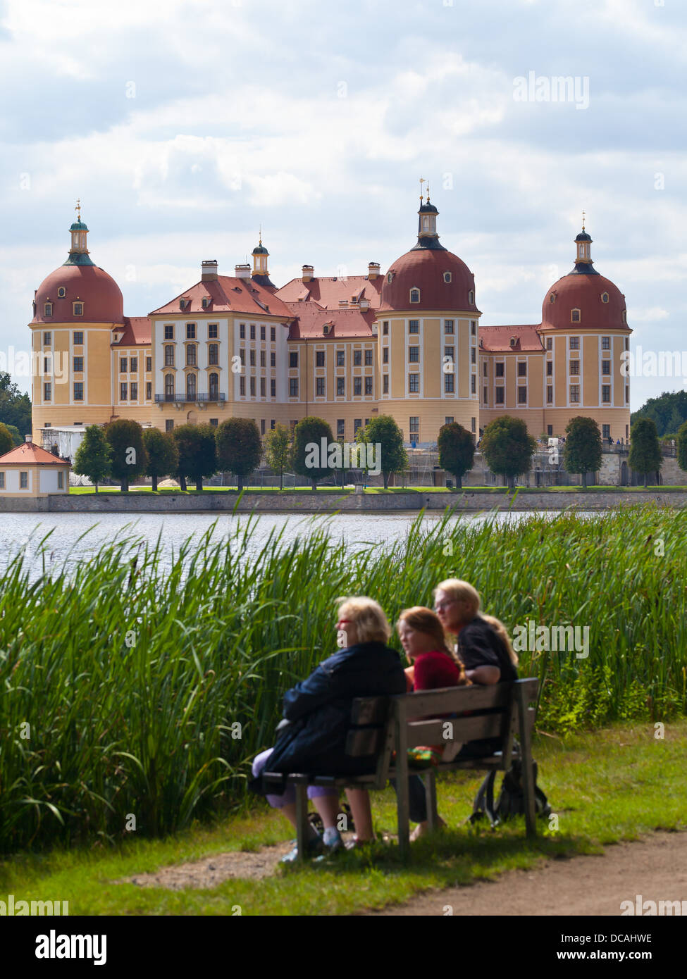 Moritzburg castle north-west side - Saxonia, Germany, Europe Stock ...