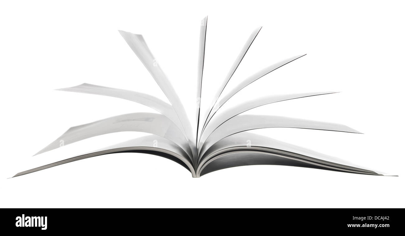 Moving pages in a book Stock Photo - Alamy