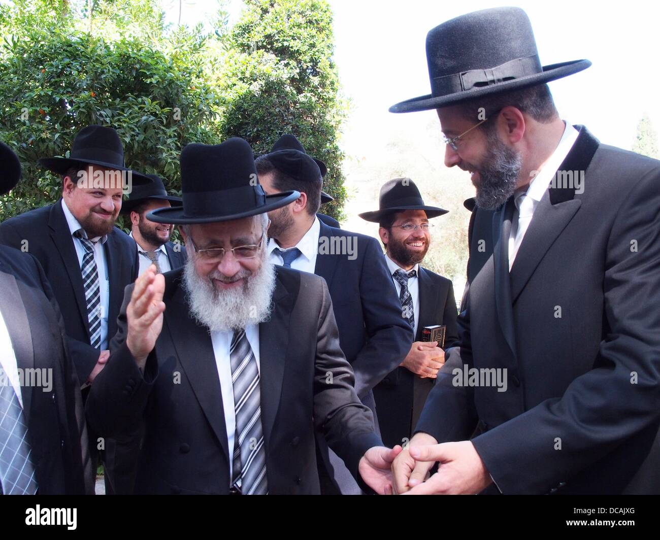 Jerusalem, Israel. 14th Aug, 2013. Chief Sephardi Rabbi YITZHAK YOSEF ...