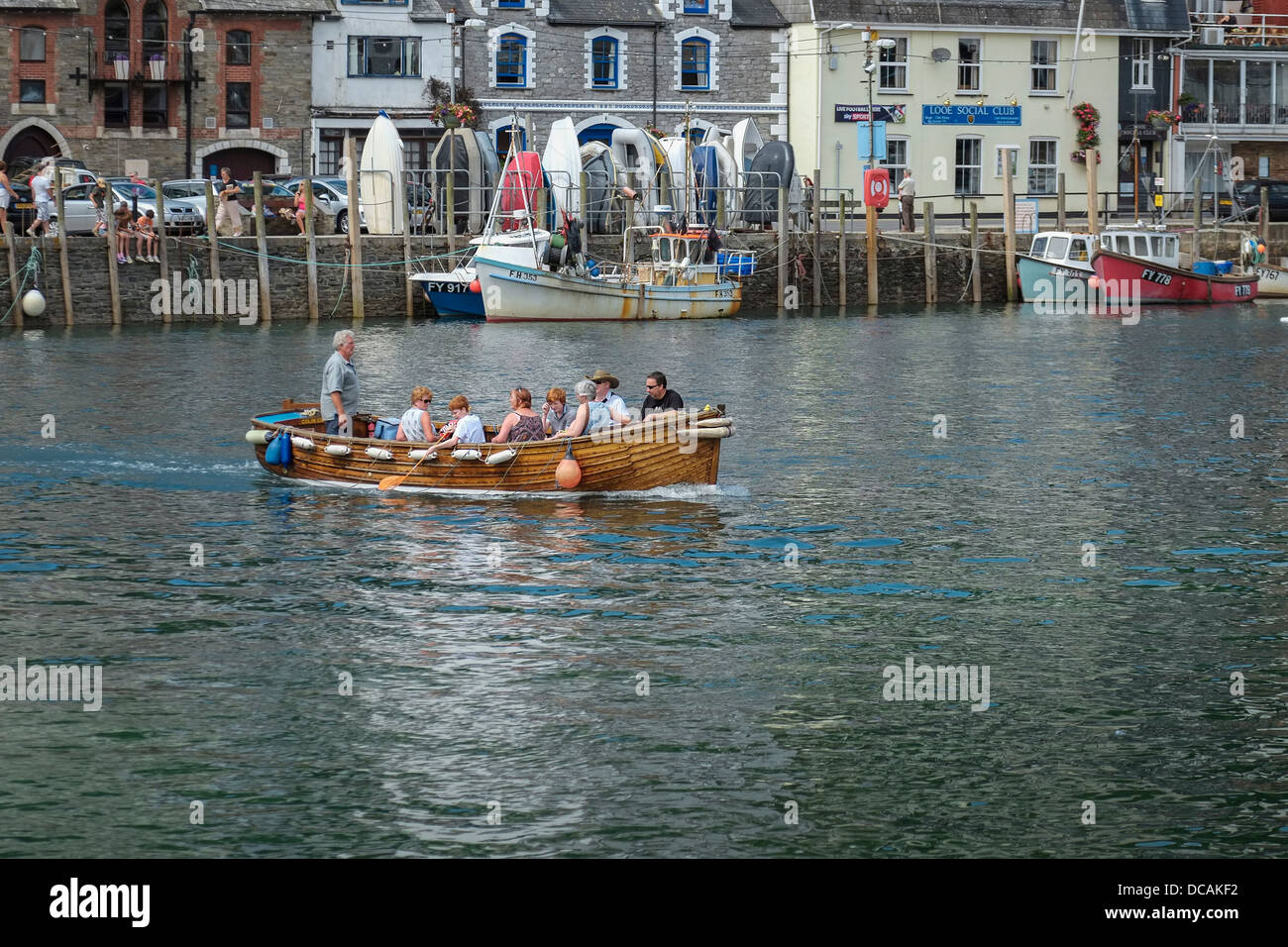 The Looe Ferry carrying passengers across the river Stock Photo - Alamy