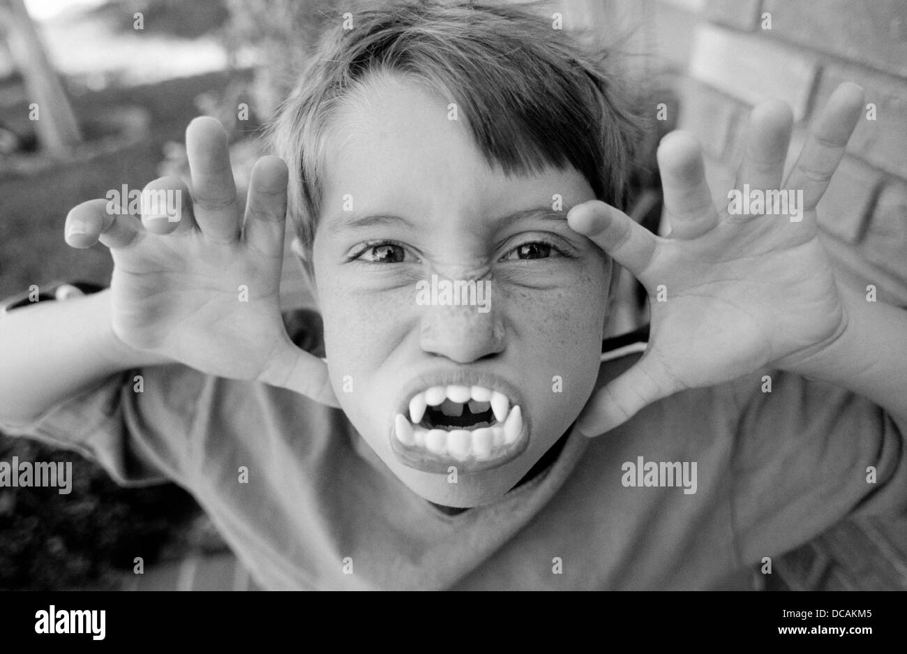 Funny teeth Black and White Stock Photos & Images - Alamy