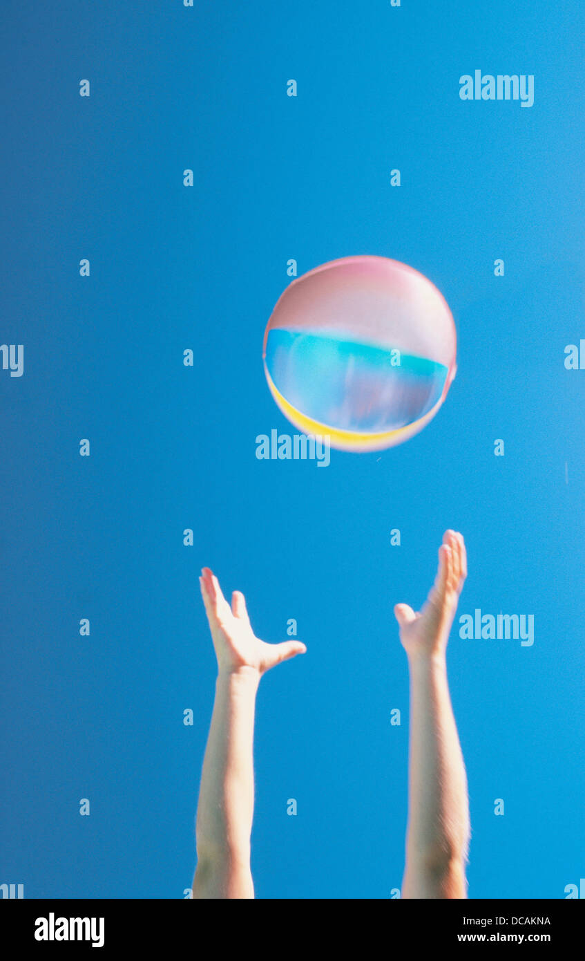 Hand catching ball close up hi-res stock photography and images - Alamy