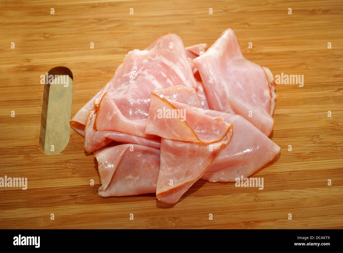 Slices ham on cutting hi-res stock photography and images - Alamy