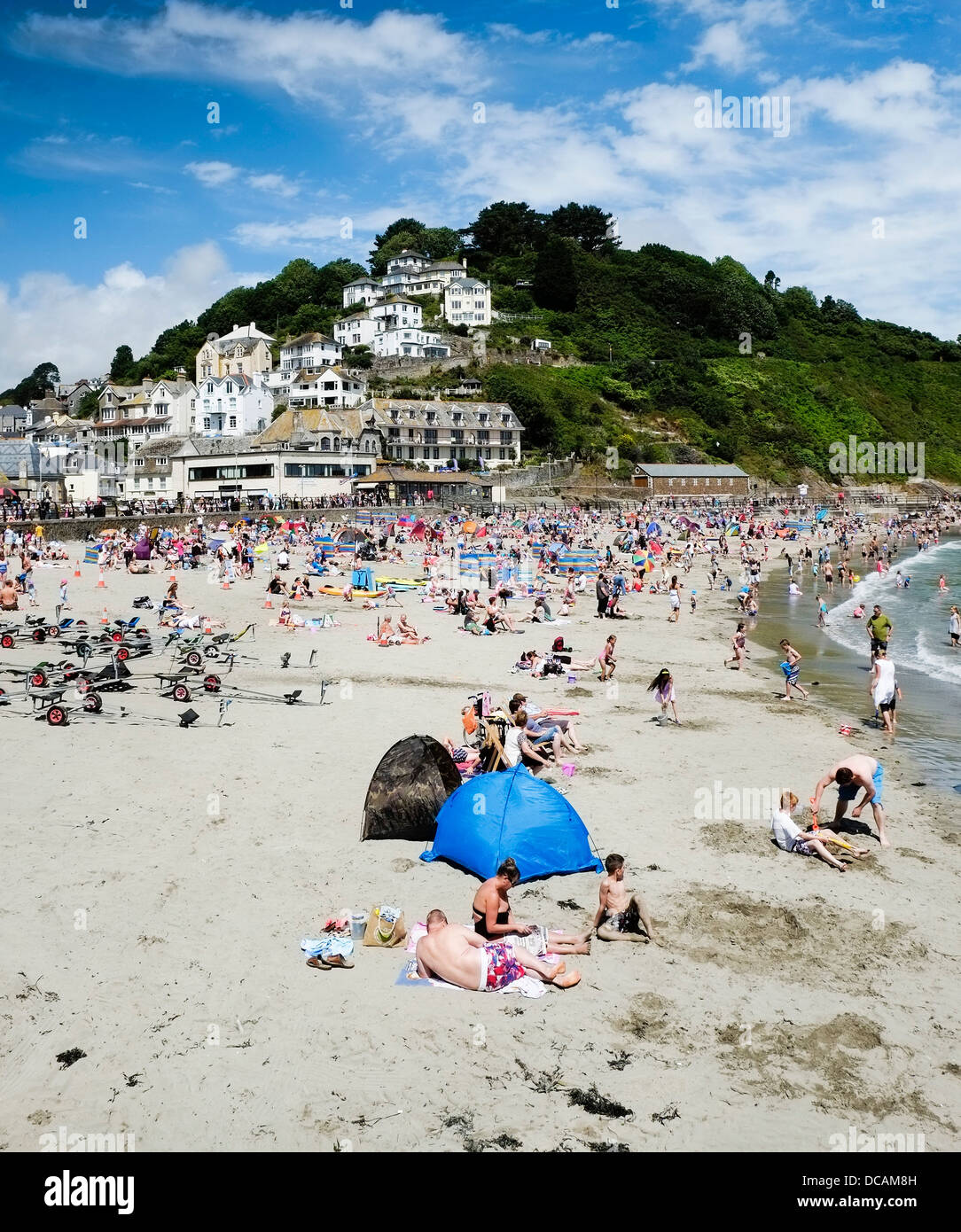 Looe Beach Cornwall Uk Tourists High Resolution Stock Photography and ...