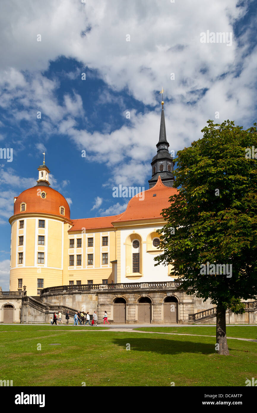 Moritzburg castle east side - Saxonia, Germany, Europe Stock Photo - Alamy