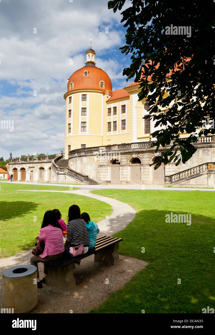 Moritzburg castle east side - Saxonia, Germany, Europe Stock Photo - Alamy
