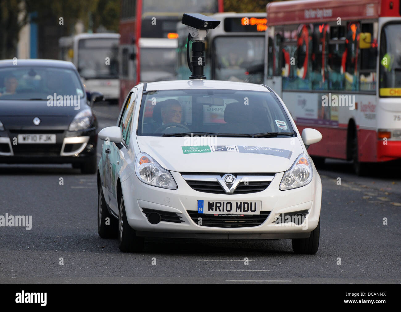 PLYMOUTH CITY COUNCIL CAMERA CAR IN ACTION Stock Photo - Alamy