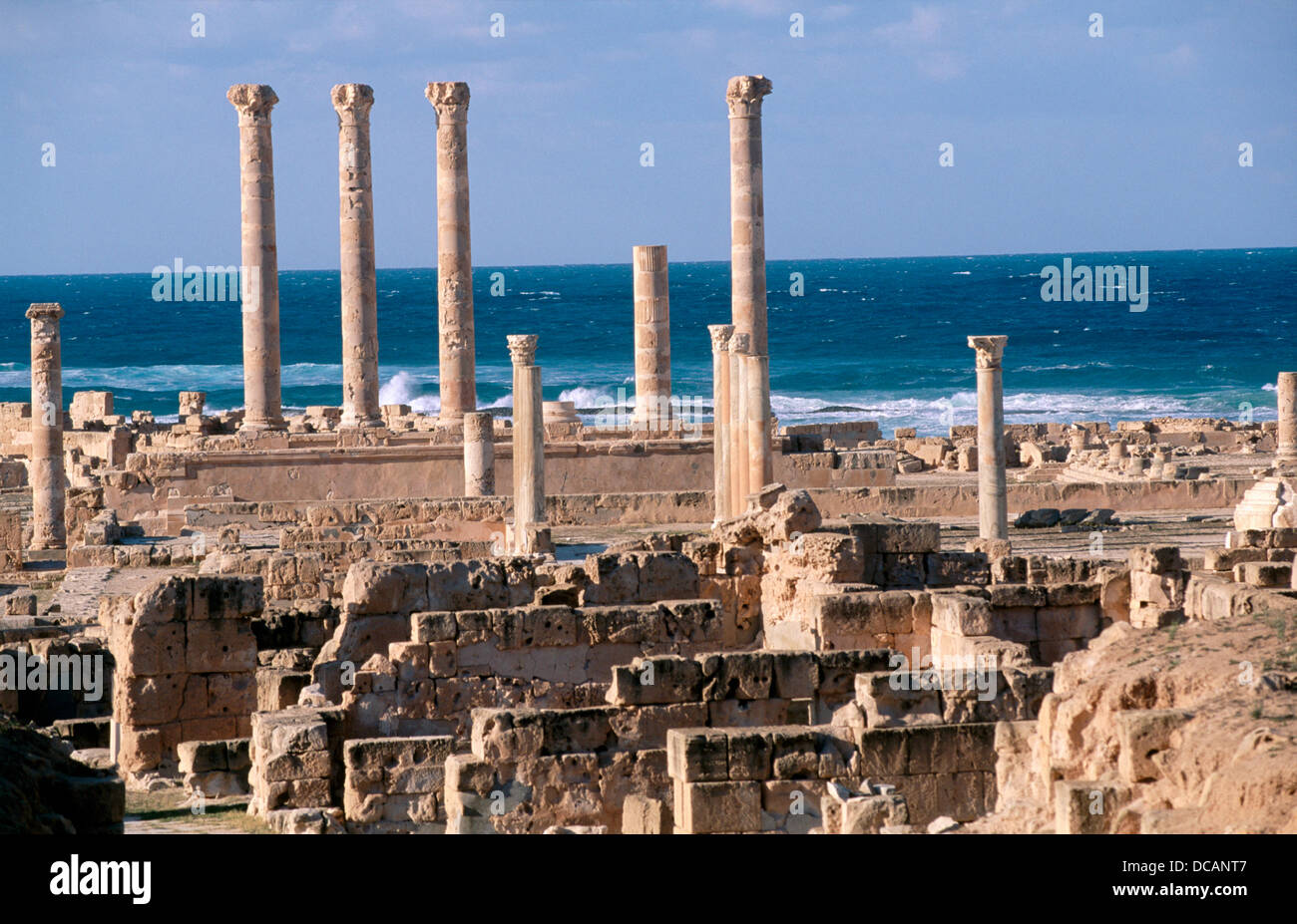 Ruins of the ancient city of Sabratha. Libya Stock Photo - Alamy