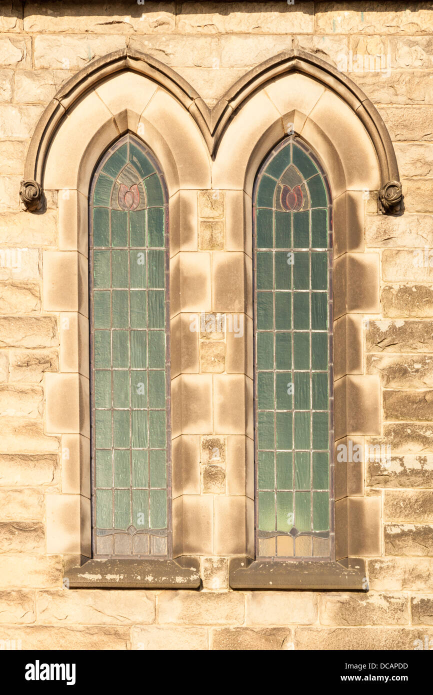 Tall arched church windows hi-res stock photography and images - Alamy