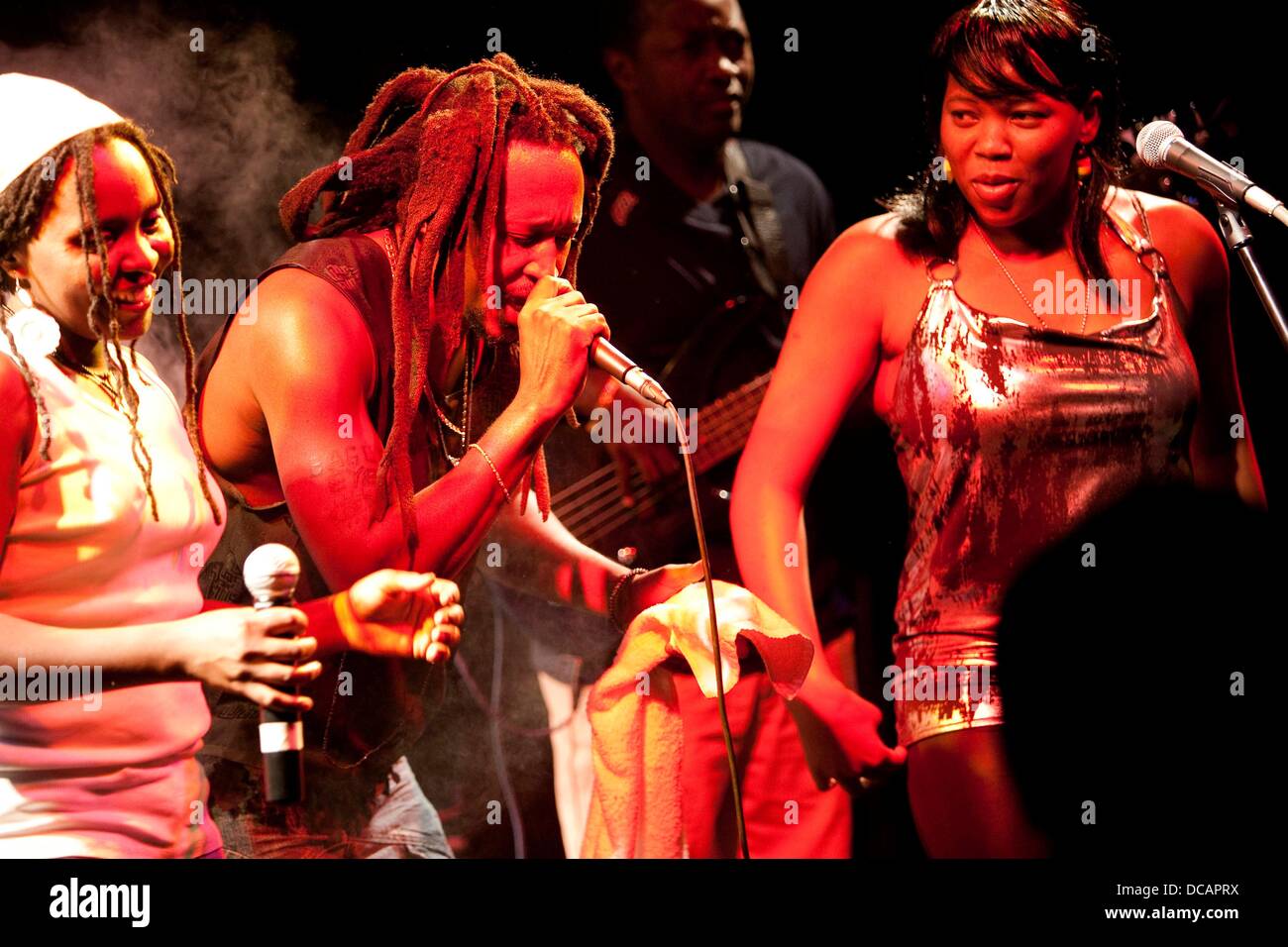 View of the Reggae concert with the musician Mighty Dreads at Playhouse ...
