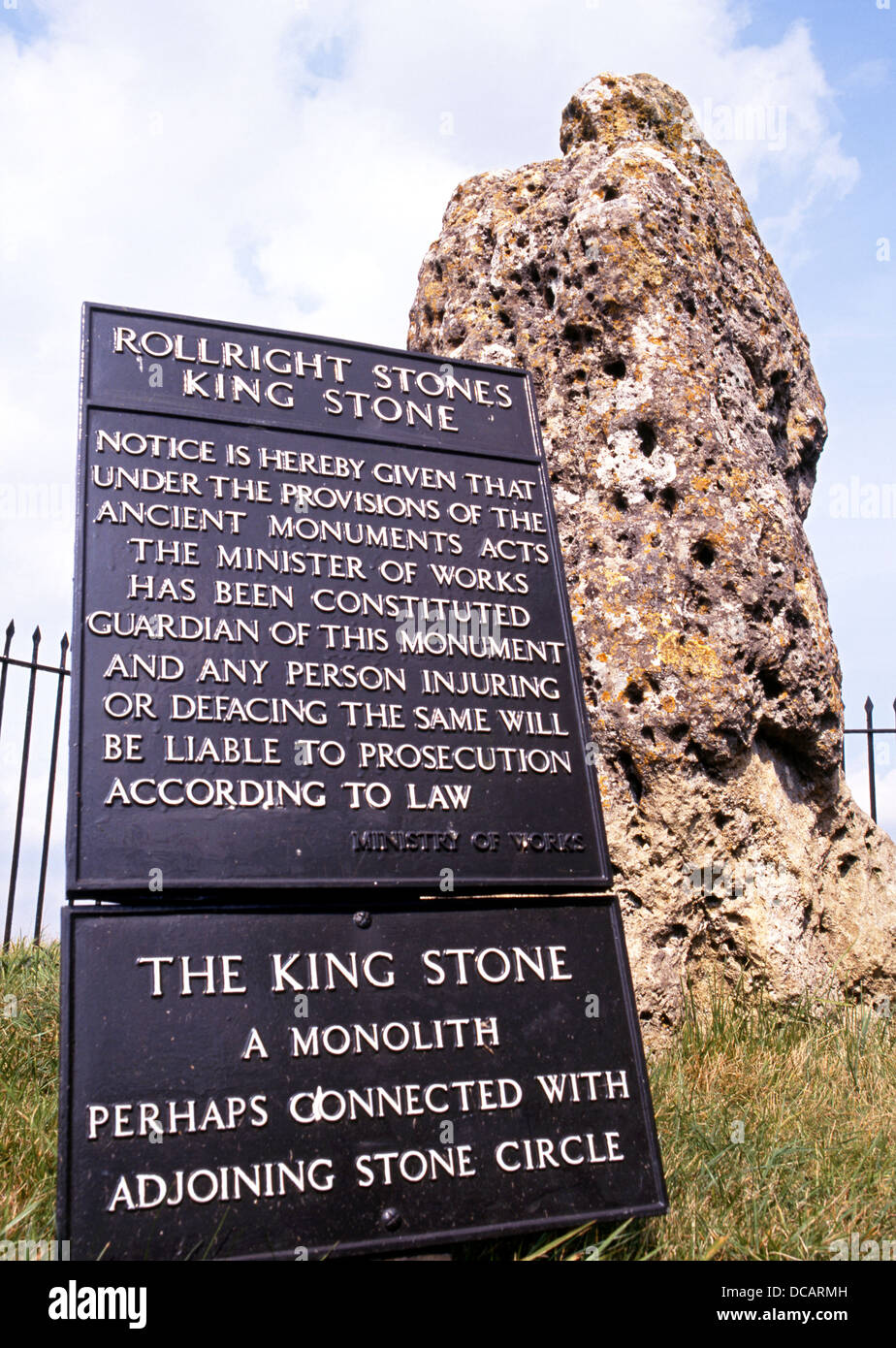 King Stone, The Rollright Stones, Great Rollright and Little Rollright ...