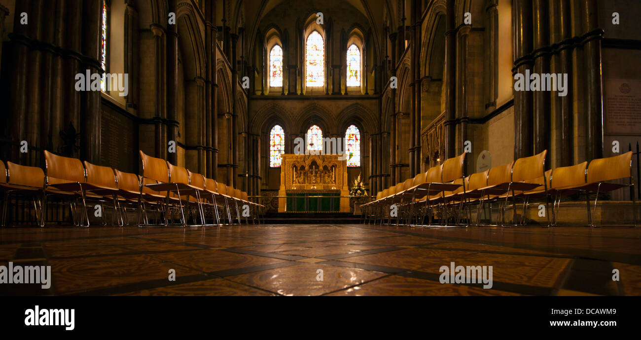 Interior of rochester cathedral hi-res stock photography and images - Alamy