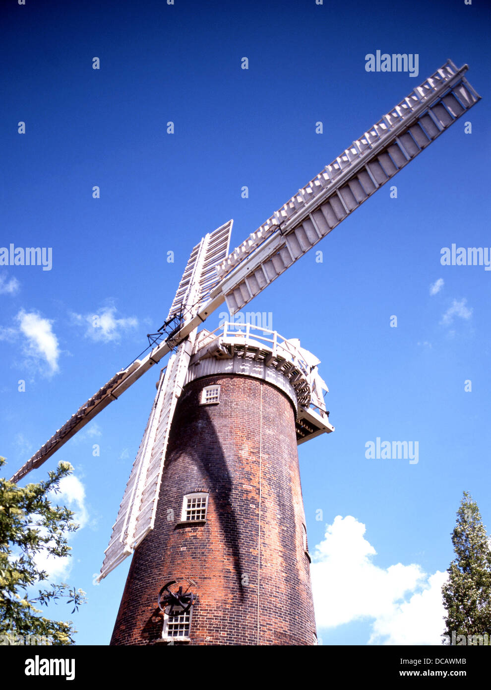 Traditional brick windmill, Woodbridge, Suffolk, England, UK, Western ...
