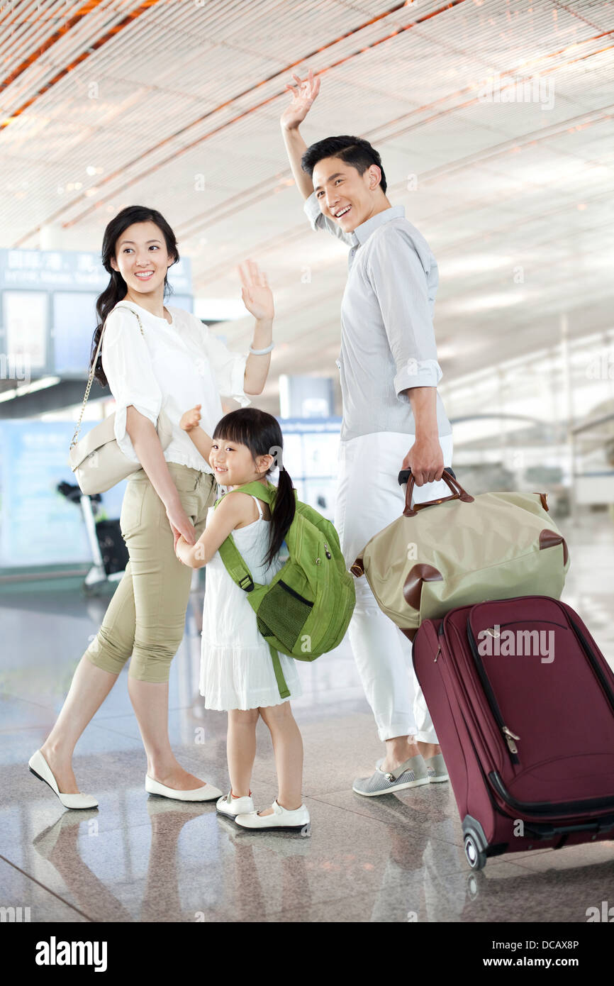 People Saying Goodbye Airport